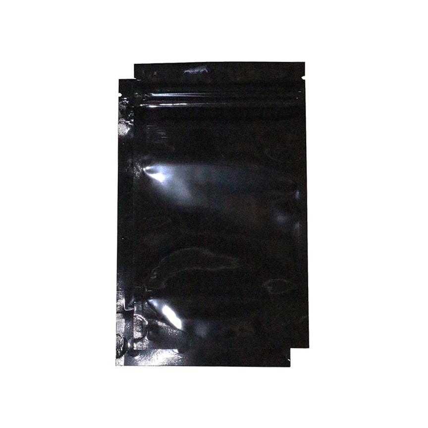 1 Gram Odor Free Mylar Dispensary Bags - Black, 1000 pieces