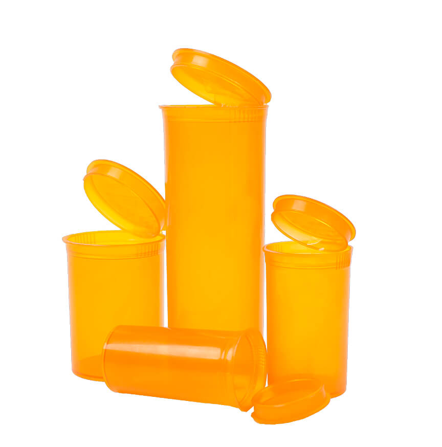 Child Resistant Pop Top Bottles & Squeeze Top Containers | 420 Stock