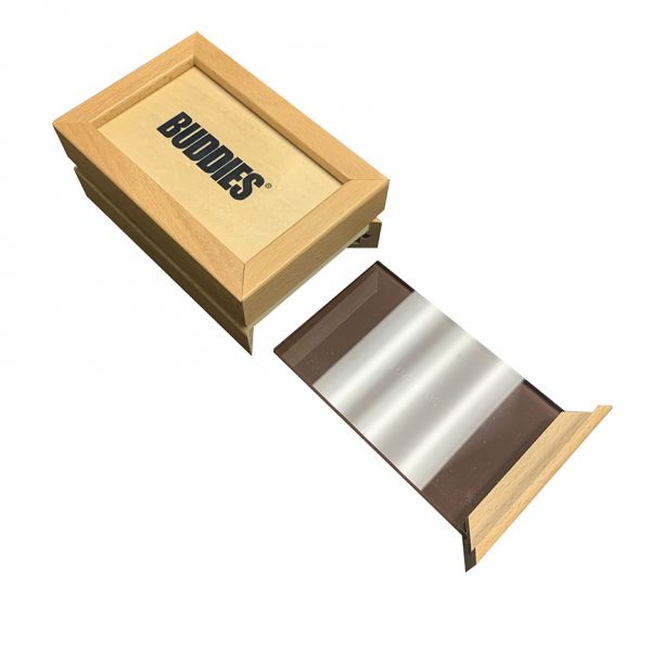 Small Wooden Buddies Sifter Box - Bulk Wholesale Marijuana Packaging ...